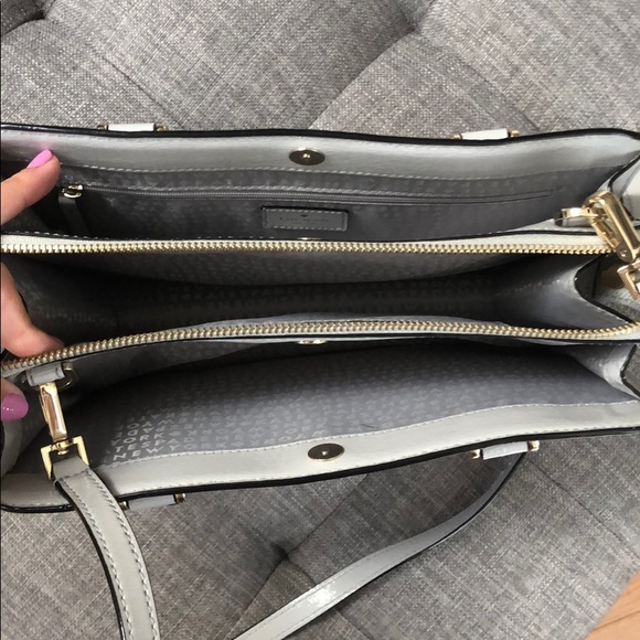 kate spade | Bags | Light Grey Patent Leather Kate Spade Handbag | Poshmark